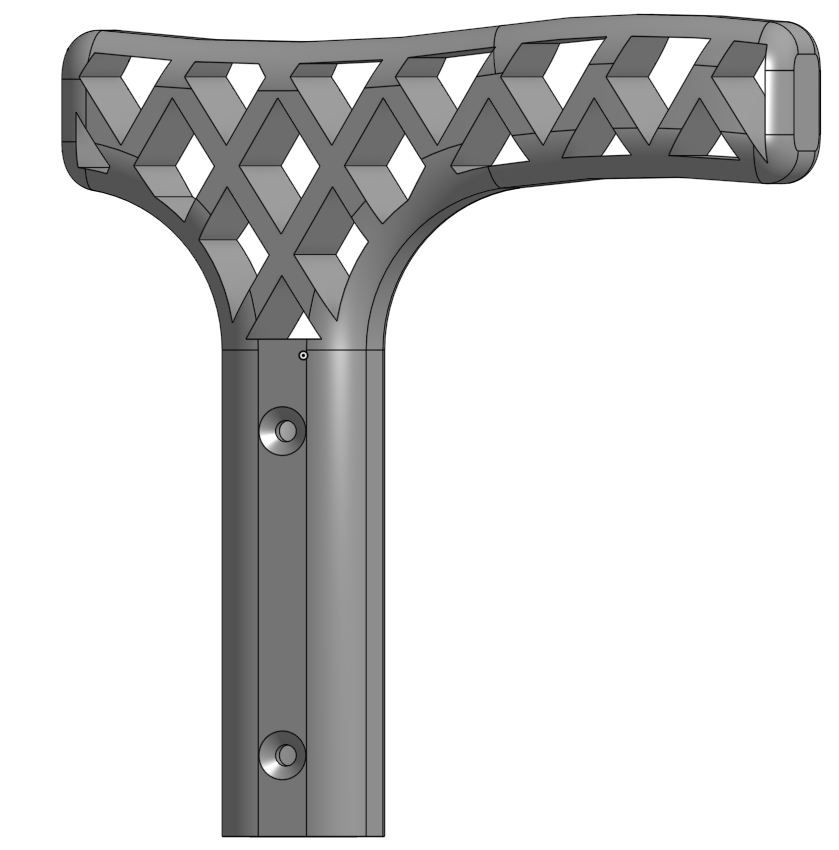 STL file Handle and foot for 19mm cane・3D printing model to download・Cults