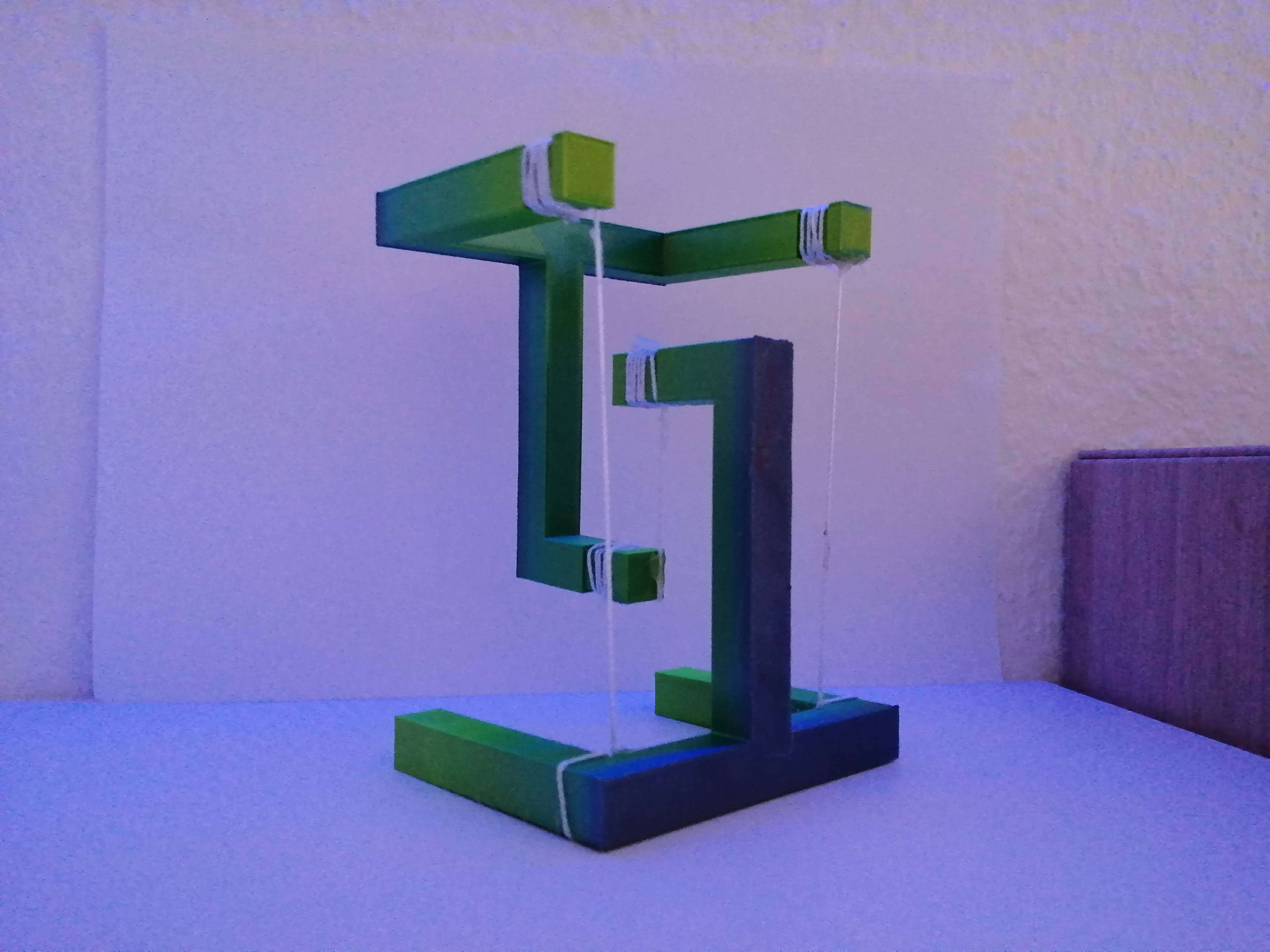 Free STL file Floating magic illusion 1.3.4 (Tensegrity structure) 🪄・3D ...