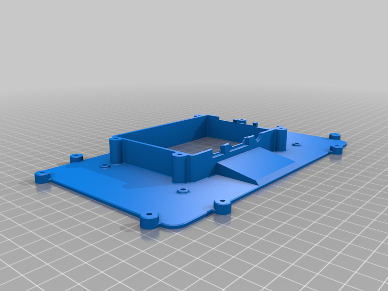 Free 3D file Raspberry Pi 3B+ Touchscreen Rear Panel・3D printing ...