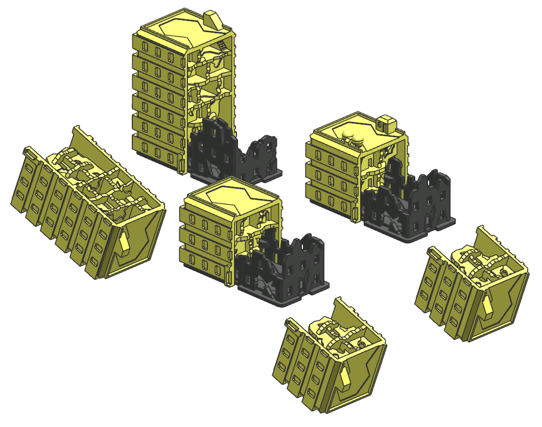 STL file Battletech - Building 4" x 2" x 2" (/4") - destructible 🏗️ ...
