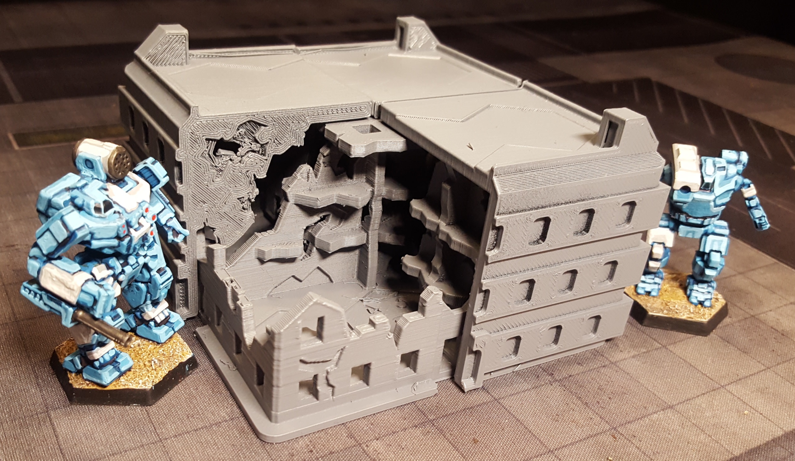 STL file Battletech - Building 4" x 4" x 2" (/4") - destructible・3D ...
