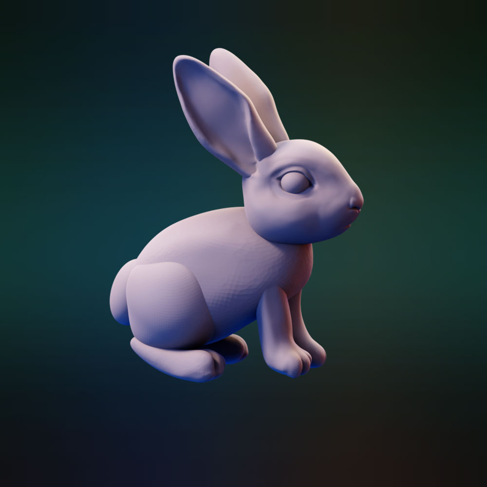 Free STL file Cute sitting rabbit 🐇・3D printer model to download・Cults