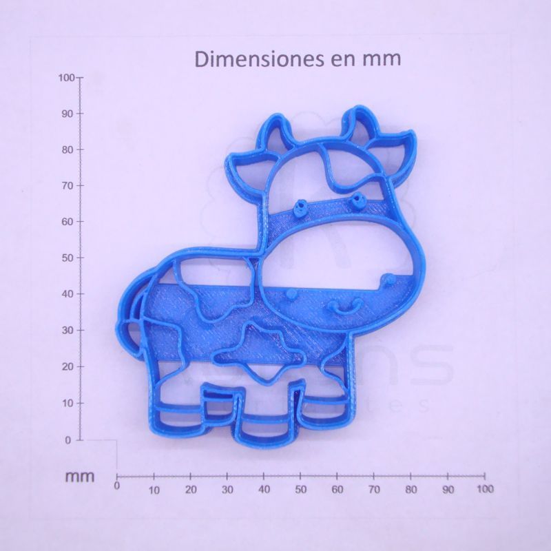 Archivo STL Cortante Vaca - Animales de la Granja - Cookies Cutter ...