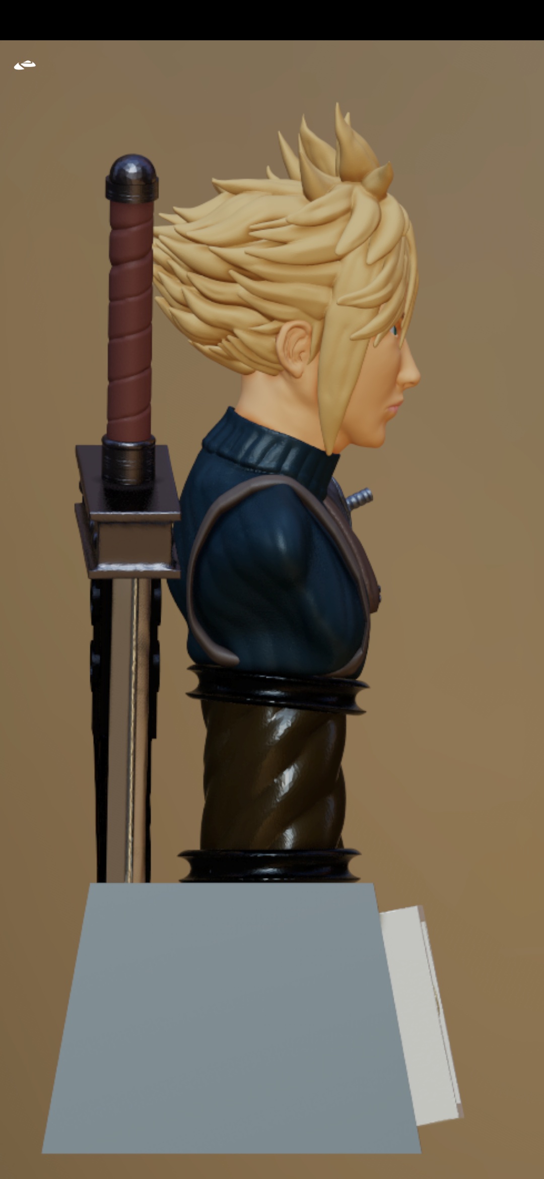 STL file Cloud final fantasy・3D print object to download・Cults