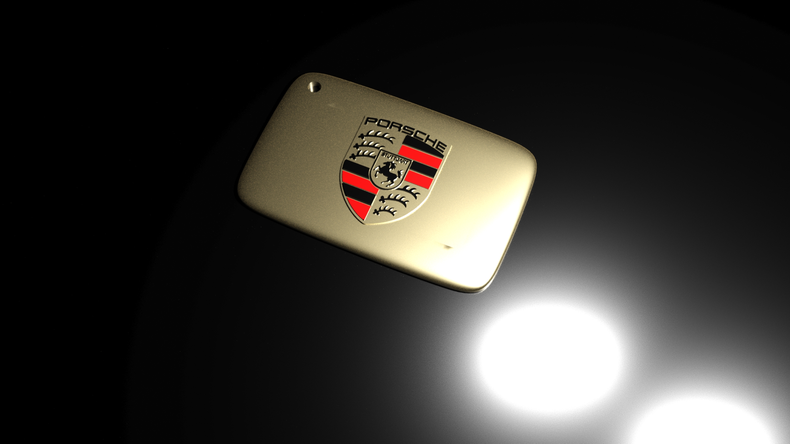 STL file KEYCHAIN PORSCHE PLATE・3D printing design to download・Cults