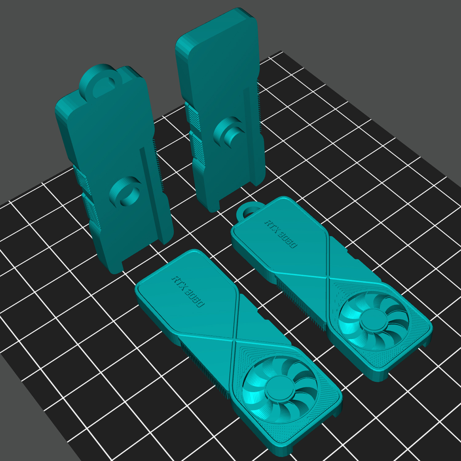 STL file USB case GPU & keychain 💾・Model to download and 3D print・Cults