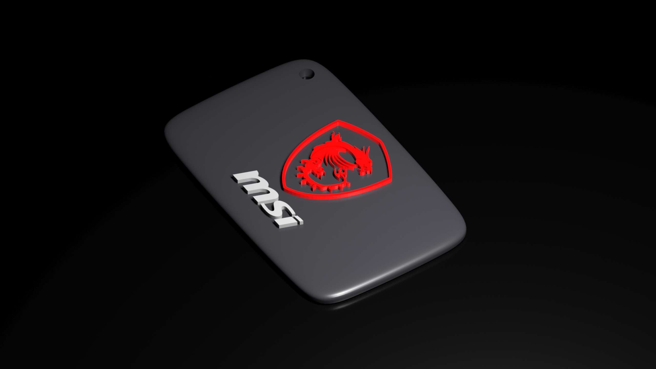 Free STL file KEYCHAIN MSi PLATE・3D printer model to download・Cults