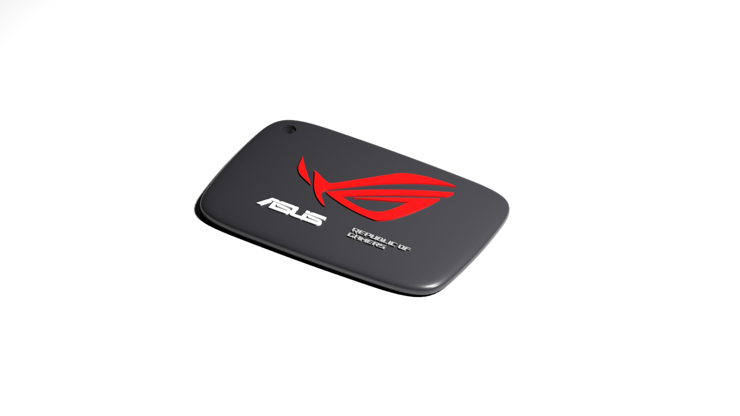 Free STL file KEYCHAIN ASUS plate・3D print design to download・Cults