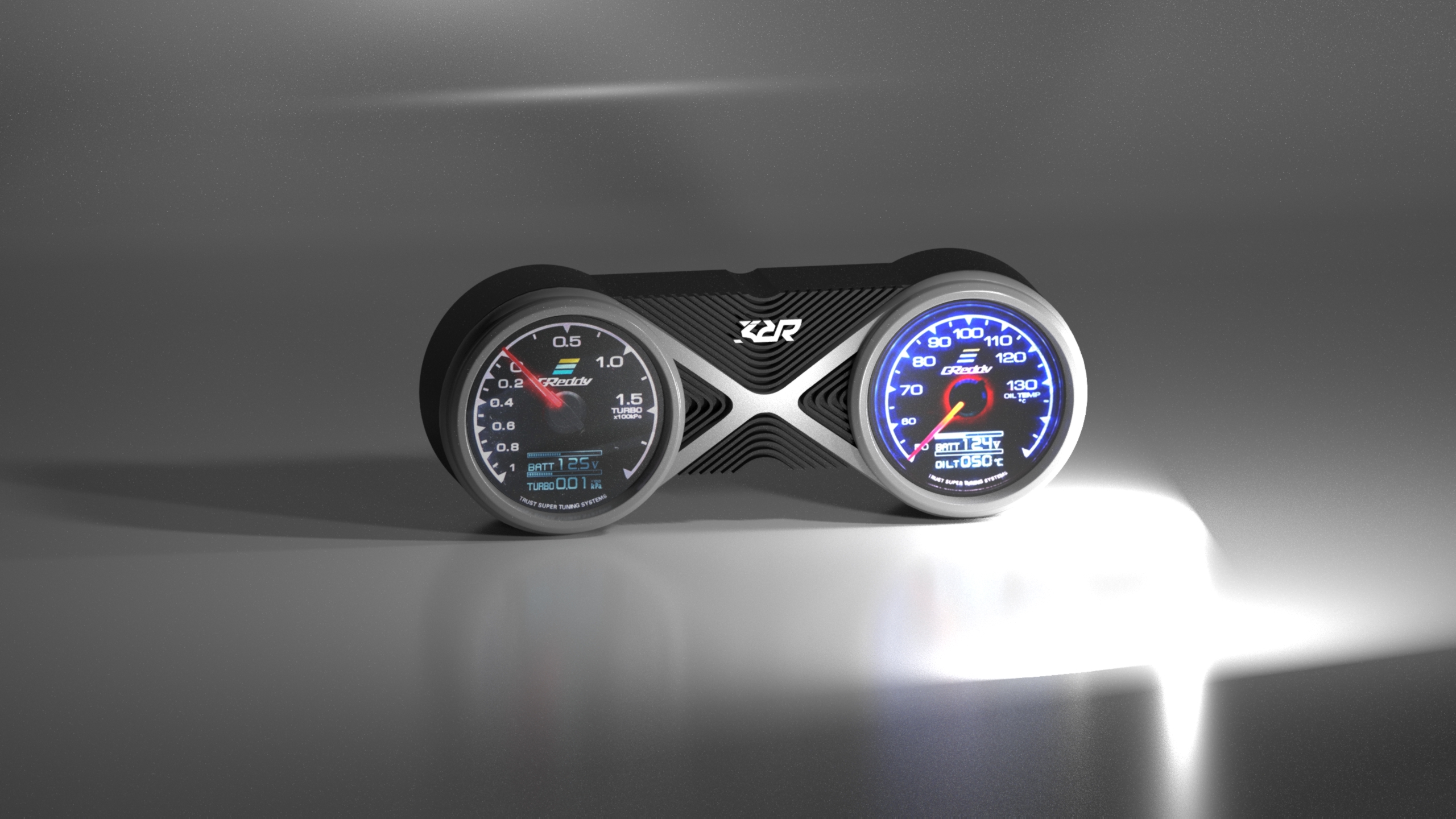 STL file UNIVERSAL CASE DUAL GAUGES 2*62-60-52MM 🚗・Model to download ...