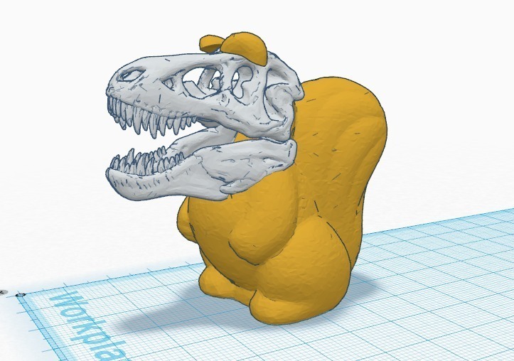 Free 3D file Squirrelasaurus T Rex・3D printing design to download・Cults