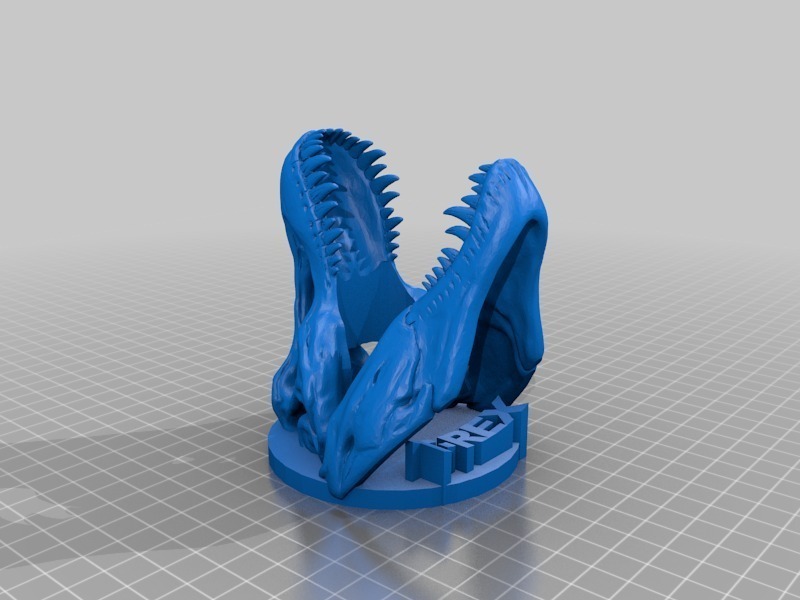 Free 3D file T-Rex Pen Holder・3D printing model to download・Cults