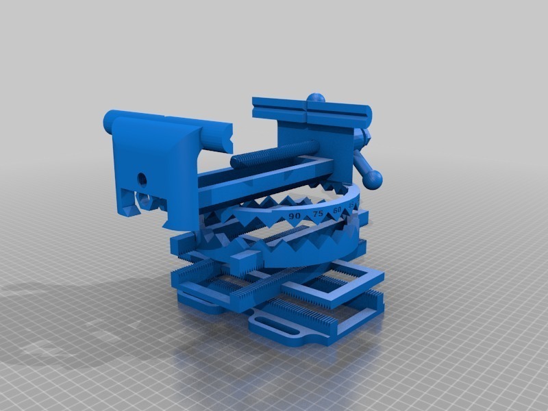 Бесплатный 3d файл Тиски со скользящими зубьями V2 0・3d печатная модель