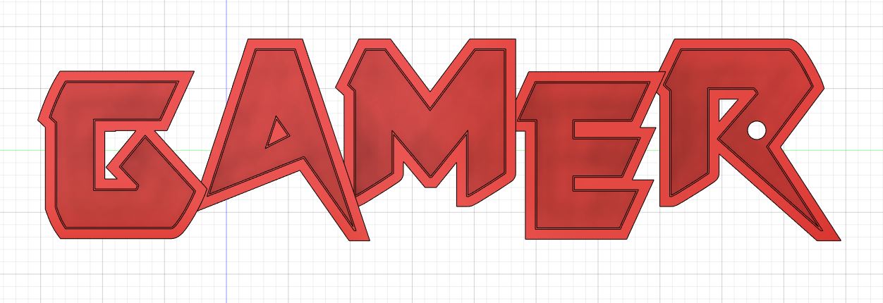 3D file Gamer LED Sign・3D printable model to download・Cults