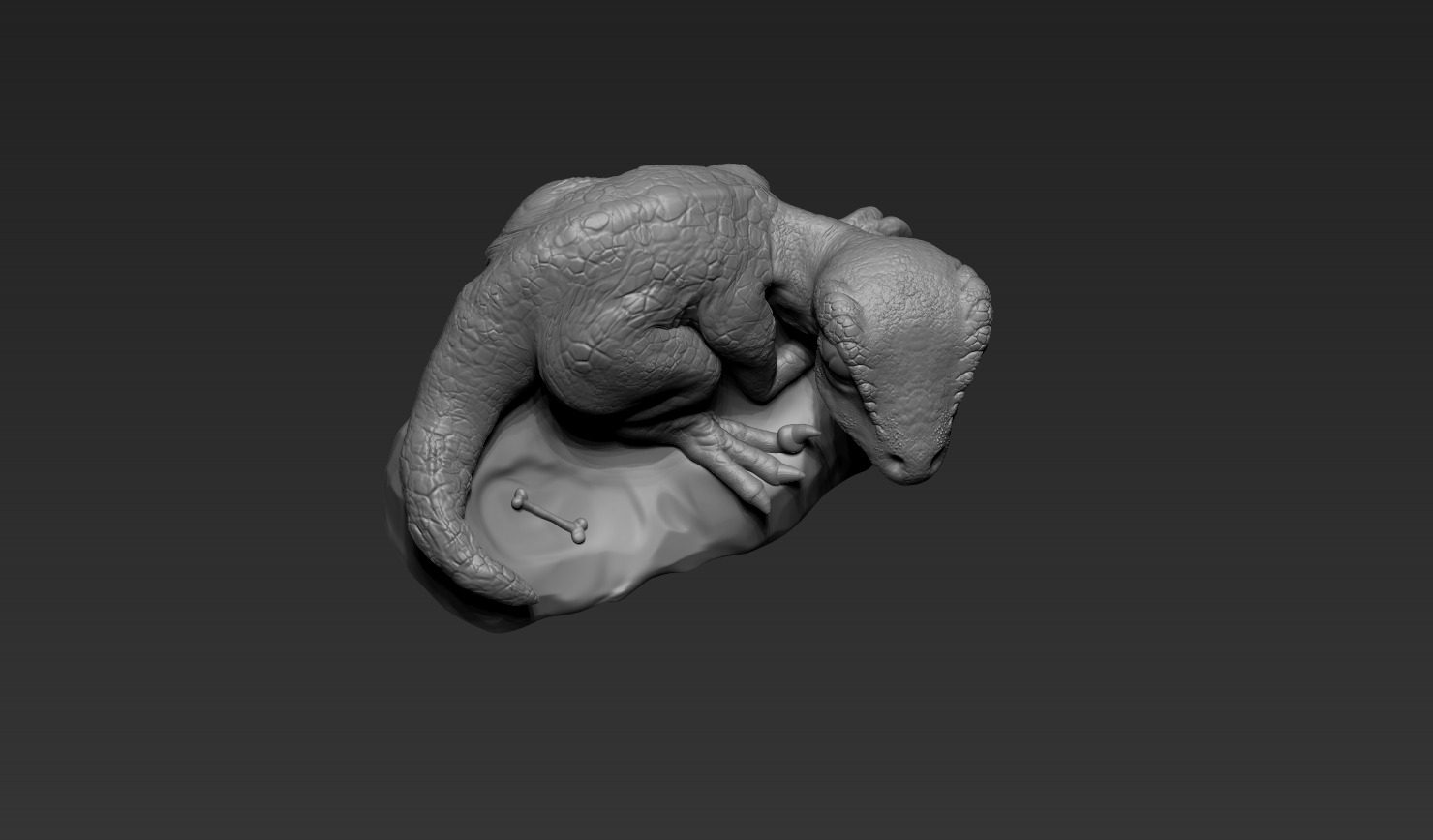 STL file Baby blue velociraptor・3D print design to download・Cults