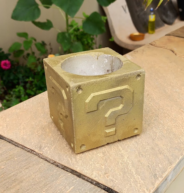 3D file Block Mario - Concrete Vase・Template to download and 3D print・Cults