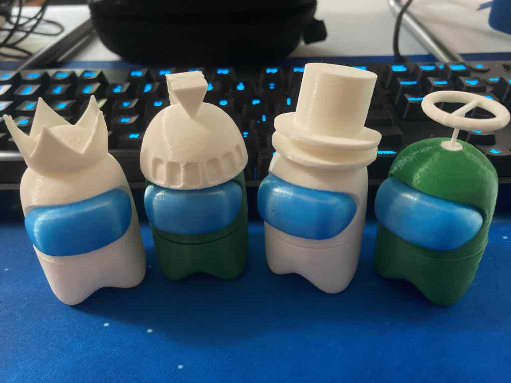 Free 3D file Among Us hats 🎨・3D printable model to download・Cults