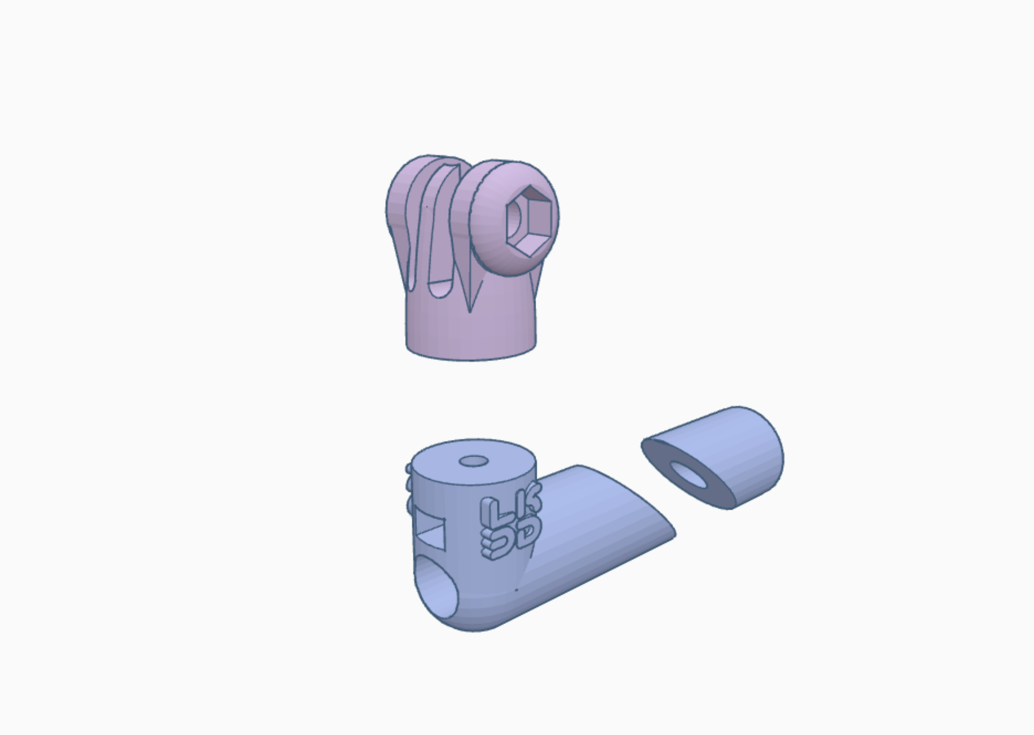 STL file Bikes and bicycle barend swivel mount for gopro and action ...