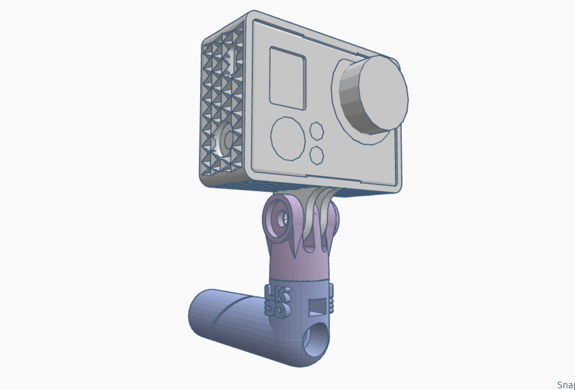 STL file Bikes and bicycle barend swivel mount for gopro and action ...
