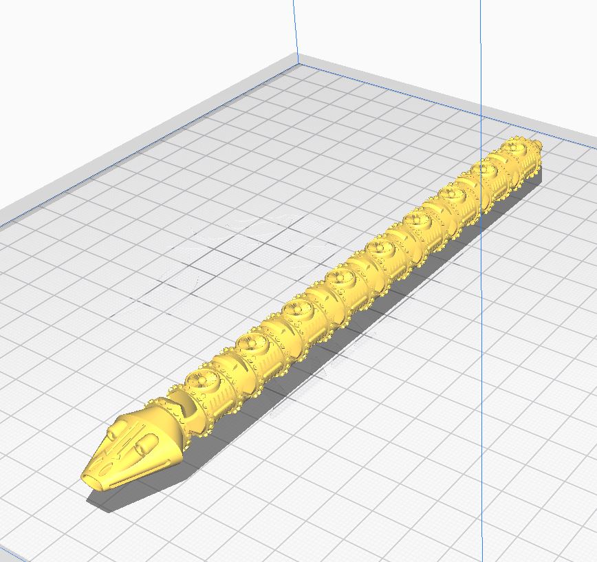 STL file Articulated robot snake・3D print design to download・Cults