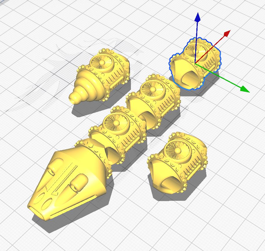 STL file Articulated robot snake・3D print design to download・Cults