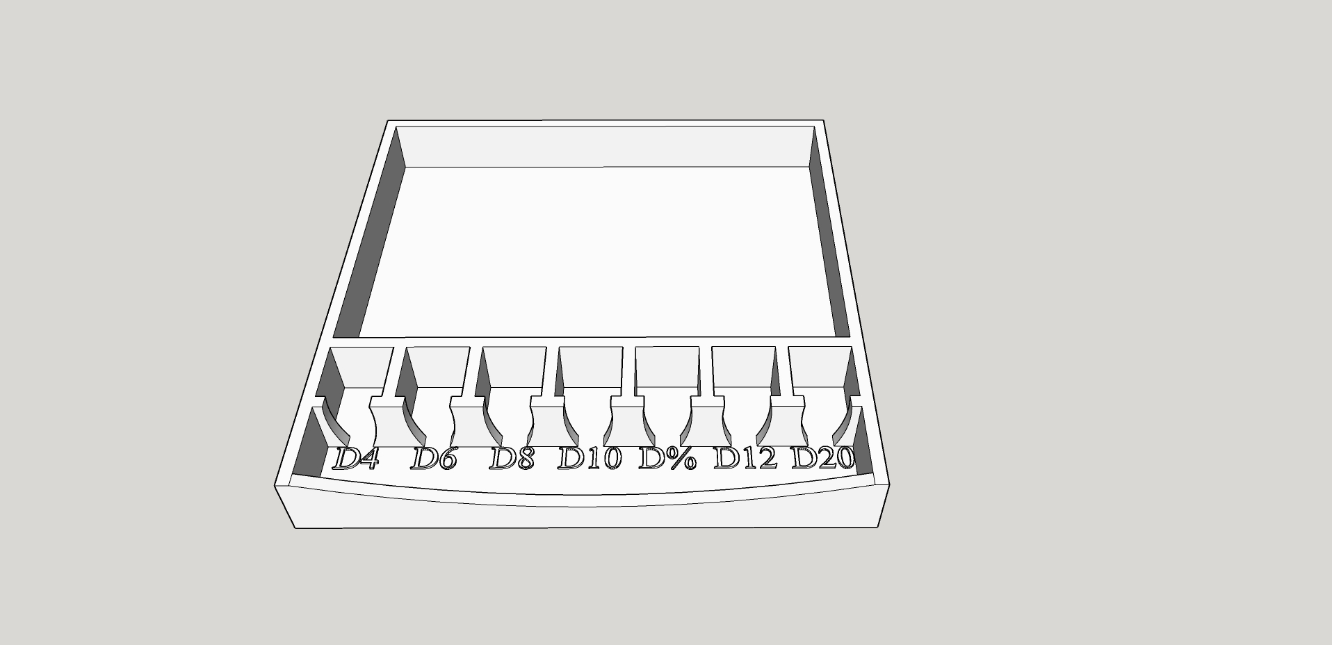 Free STL file Simple Dice Tray・3D printer model to download・Cults
