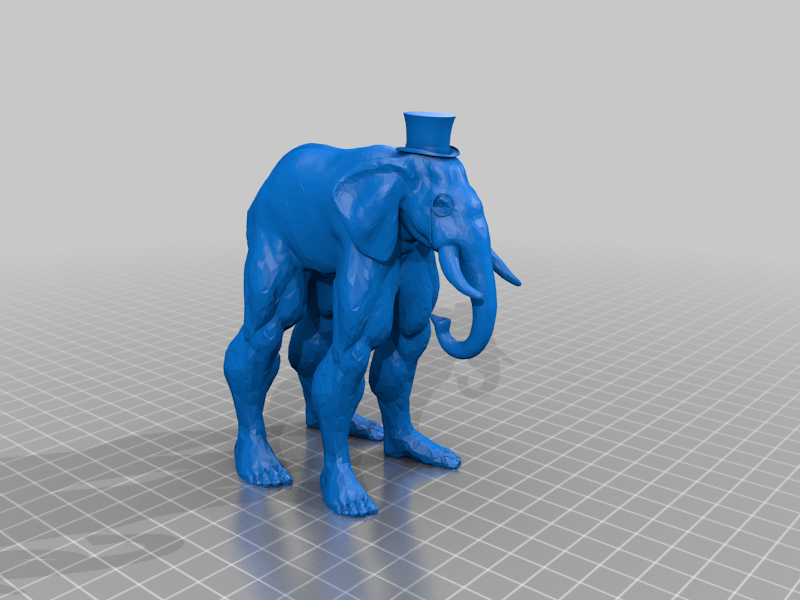 Free 3D file Fancy Elephant・Template to download and 3D print・Cults