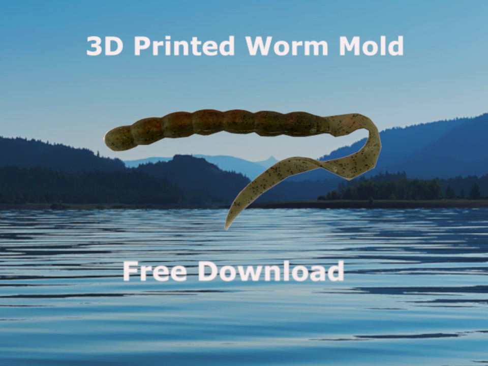 Free STL file Fishing Worm Mold 🎣・3D printing model to download・Cults