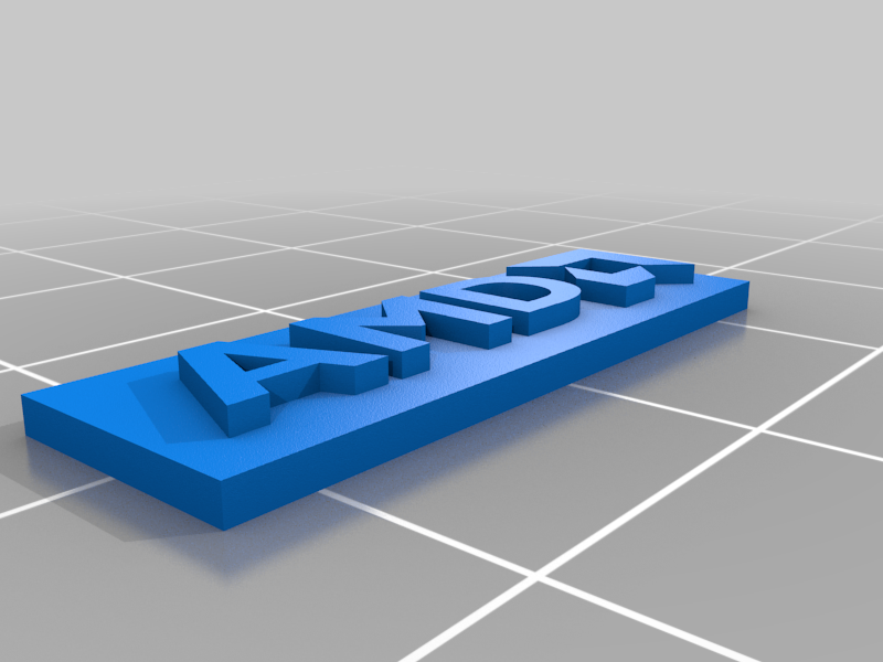 Free 3D file AMD Logo with Stand・3D printer design to download・Cults