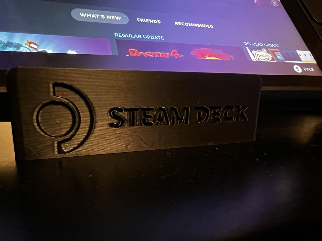 Free 3D file Steam Deck Stand with Logo・3D print model to download・Cults