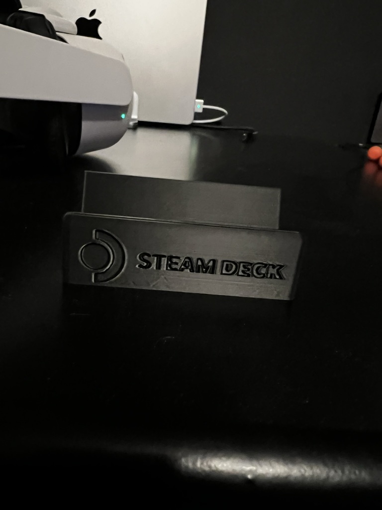 Free 3D file Steam Deck Stand with Logo・3D print model to download・Cults