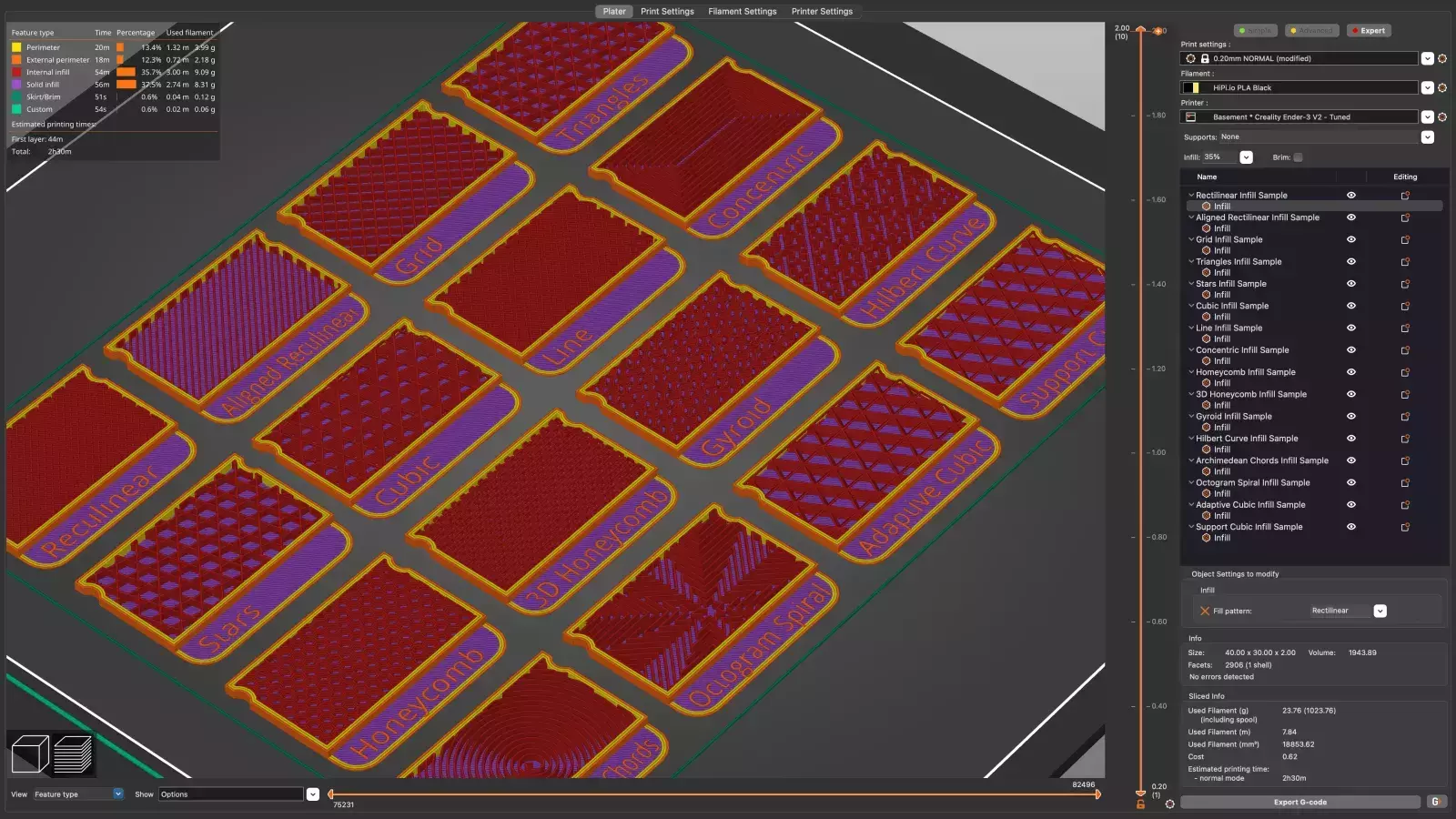 Free 3D file PrusaSlicer Infill Sample Swatches 🧞‍♂️・3D printable ...