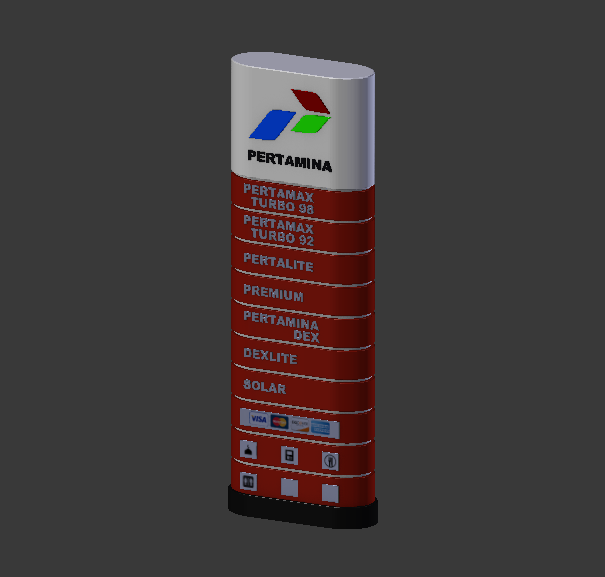 STL file Plang SPBU Pertamina 🔧・3D printable model to download・Cults