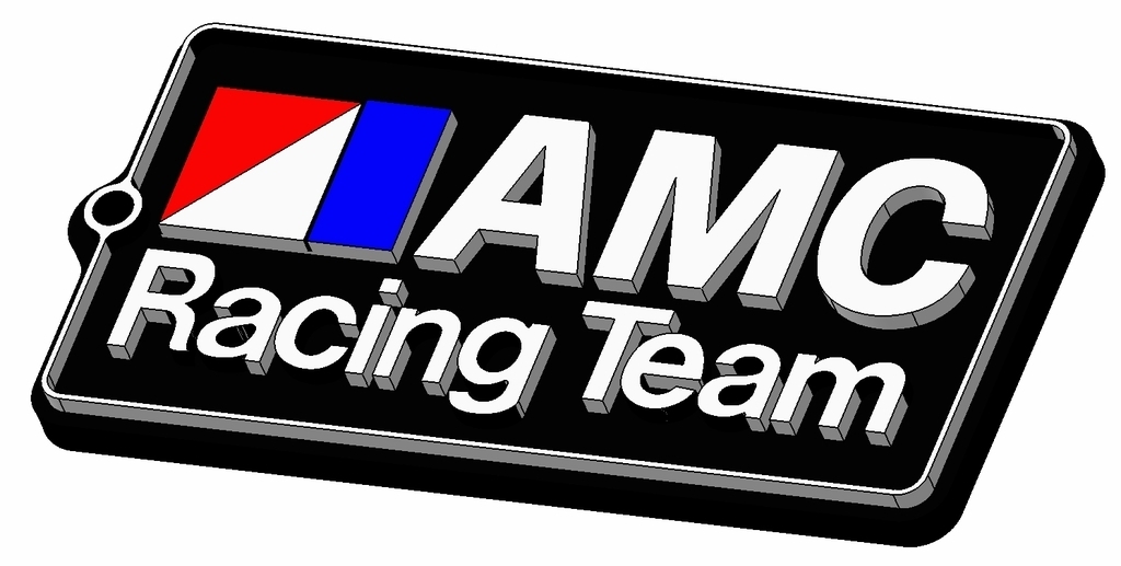 Free 3D file AMC Racing Keychain・Design to download and 3D print・Cults