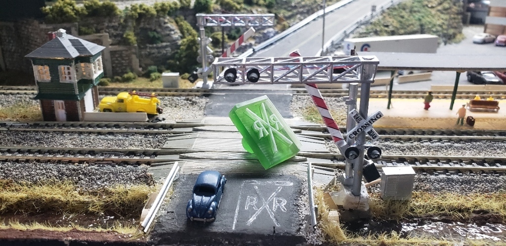 Free 3D file N Scale RR X Road Marking Stamp 👽・3D printable object to ...