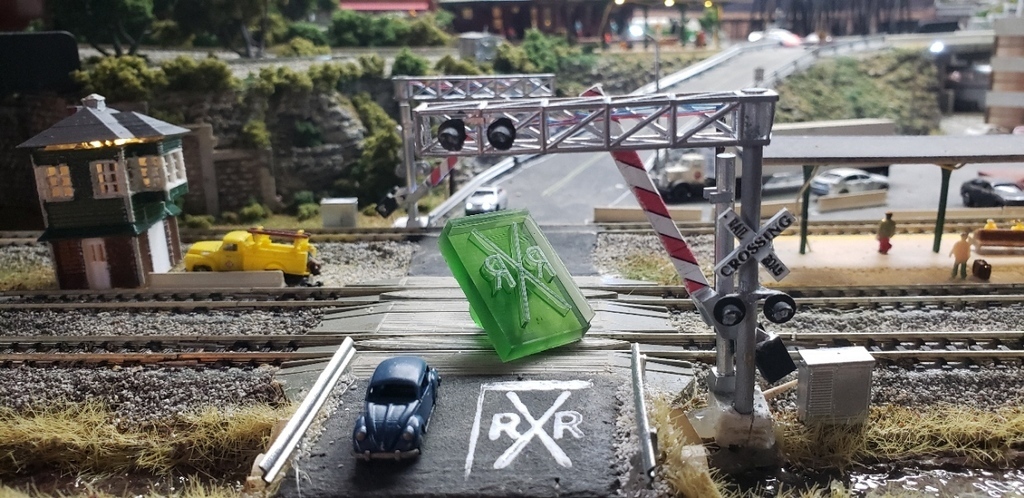 Free 3D file N Scale RR X Road Marking Stamp 👽・3D printable object to ...