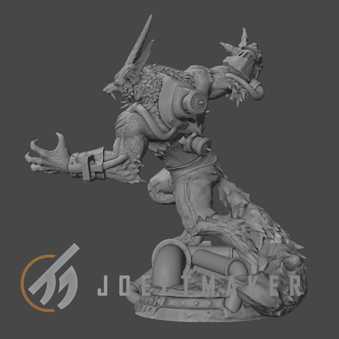 STL file Warwick / League of legends 🎨・3D printing idea to download・Cults