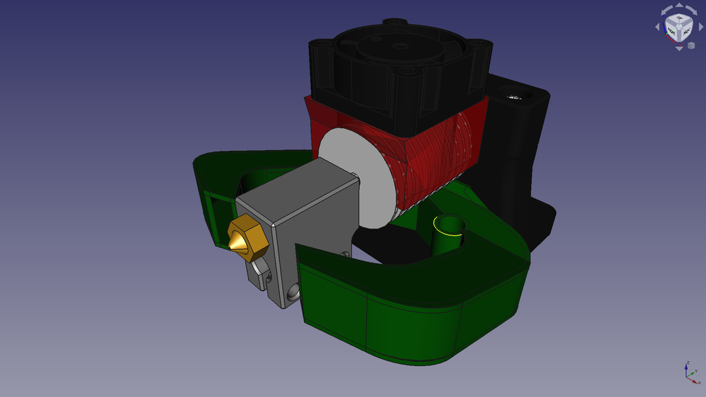Free 3D file Hypercube E3D Volcano fan duct・3D printable model to ...