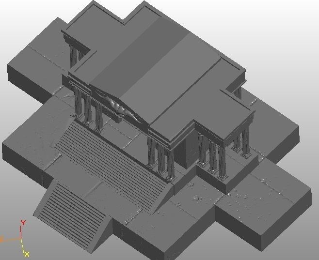 STL file House Temple of Taurus Saint Seiya Mini Diorama・3D printer ...