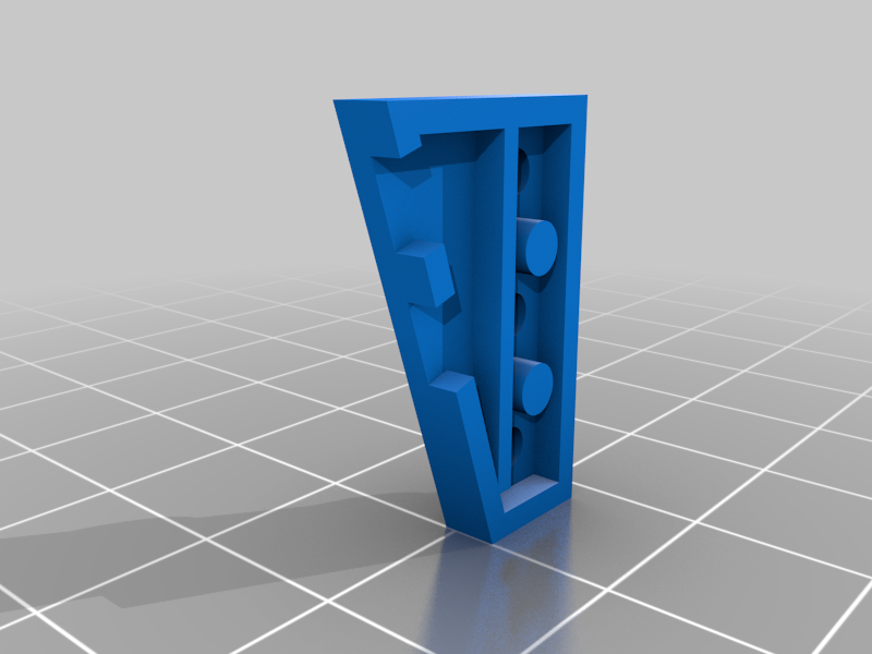 Free 3D file Lego 2x3 Wedge Plate・3D print design to download・Cults