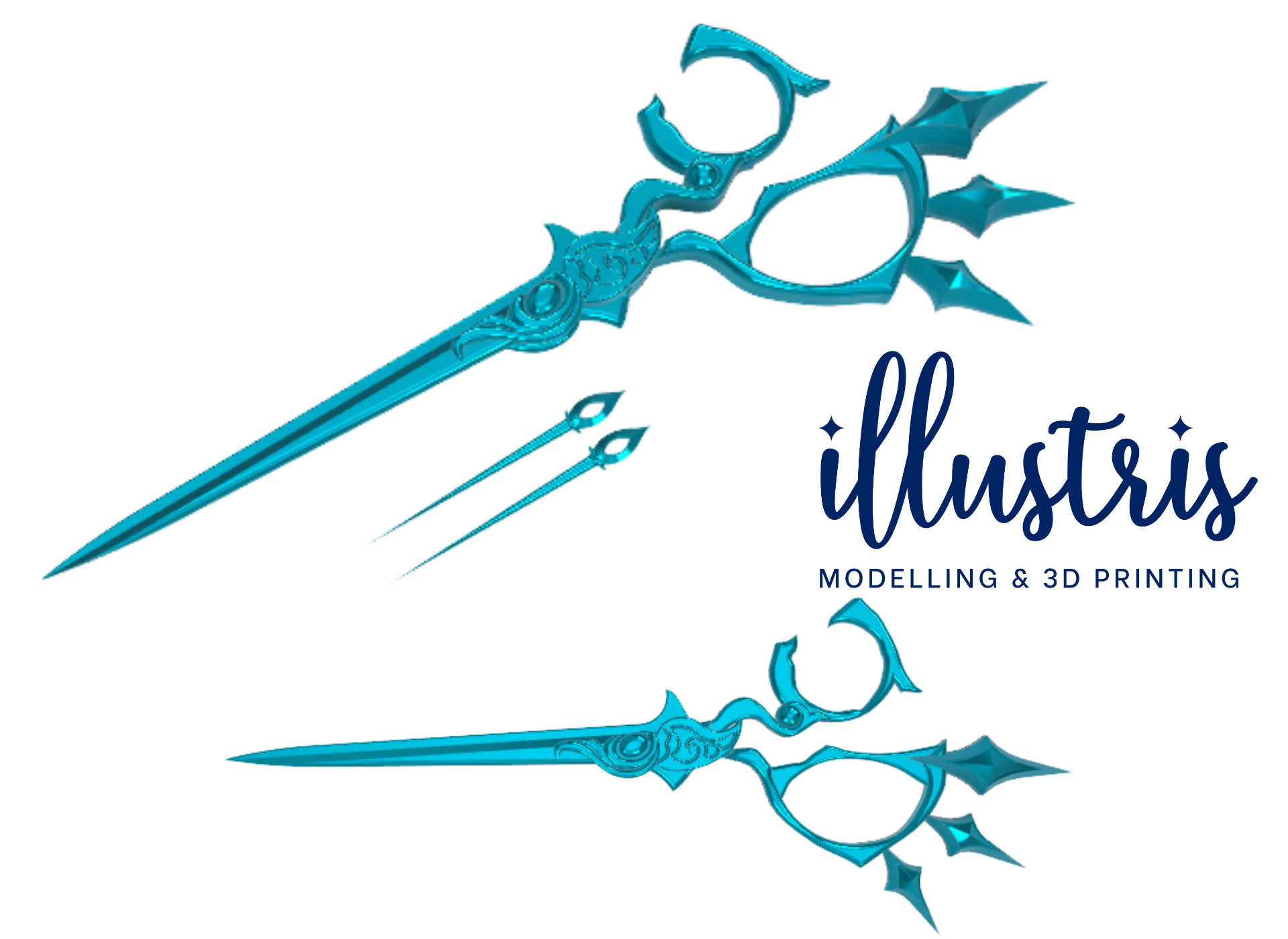 3D file GWEN Hallowed Mist Scissors & Needles STL FILES [League of ...