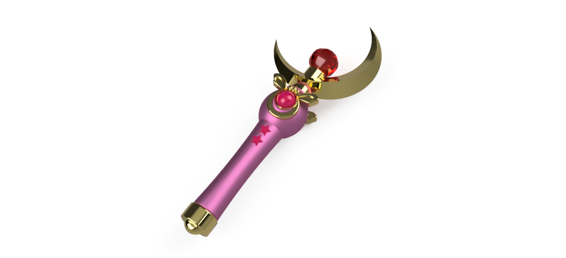 Archivo 3D SAILOR Moon, Moon Stick STL FILES [Sailor Moon Crystal]・Idea ...