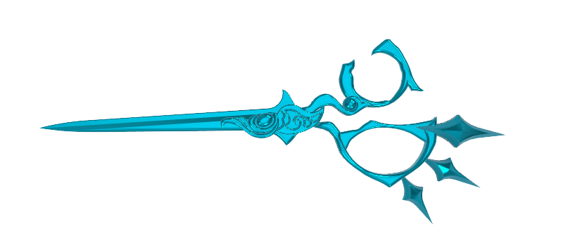 Archivo 3D GWEN Hallowed Mist Scissors & Needles STL FILES [League of ...