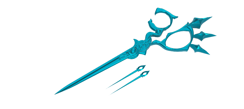 Fichier 3D GWEN Hallowed Mist Scissors & Needles STL FILES [League of ...