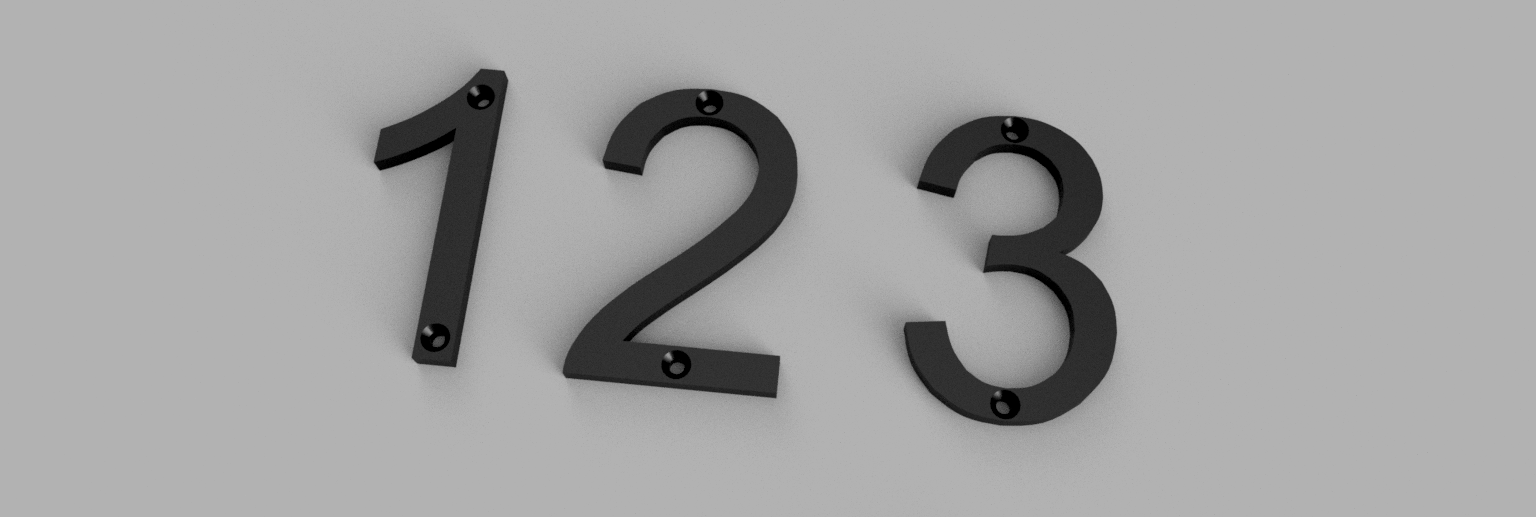 STL file Door Numbers 🚪・3D printer design to download・Cults