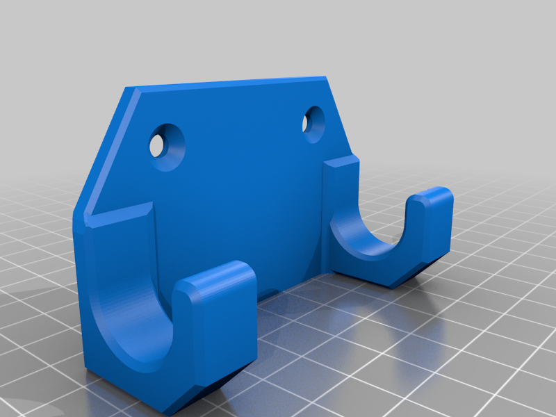 Free STL file RC Remote Radio Hook Wall Mount Text Customizable・3D ...