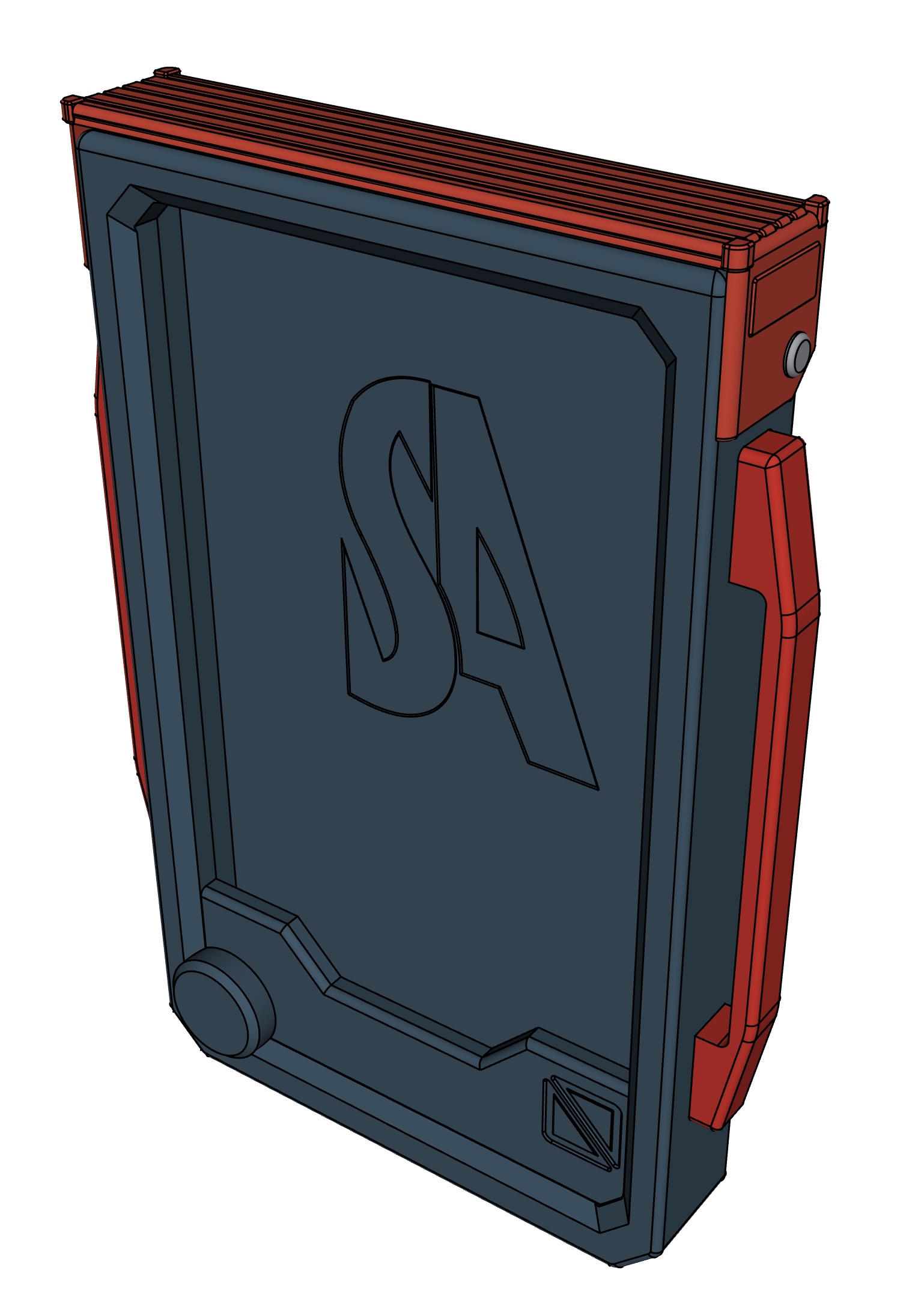 OBJ file Cyberpunk / Sci Fi themed ID and Credit Card holder・3D print ...