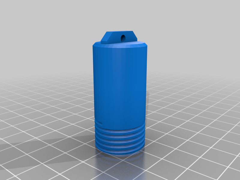 Free 3D file Keychain Earplug Case With Screw Top (Remix)・3D printer ...