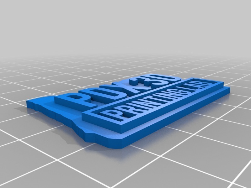 Free 3D file Portland 3D Printing Lab Keychain・3D printing idea to ...