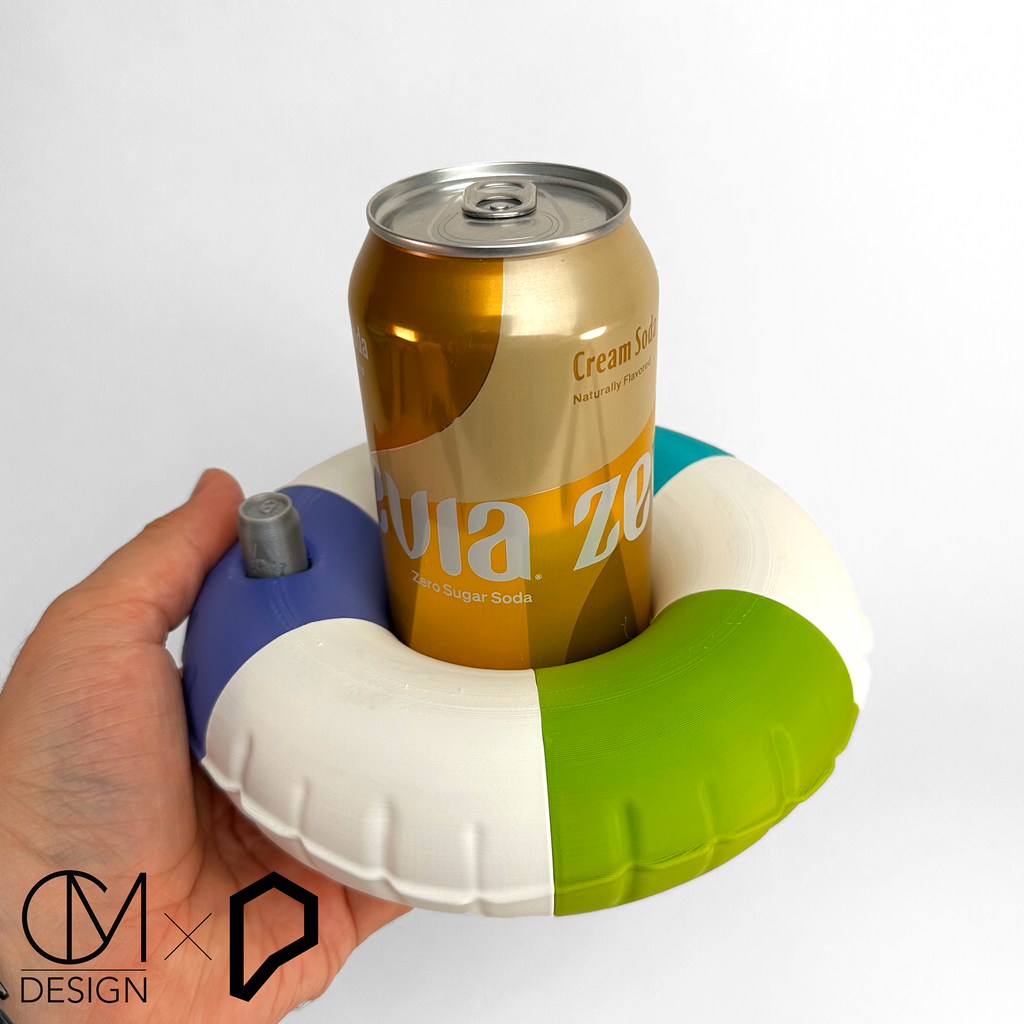 Archivo STL gratis Pool Float Coaster - Koozie hinchable con forma de ...