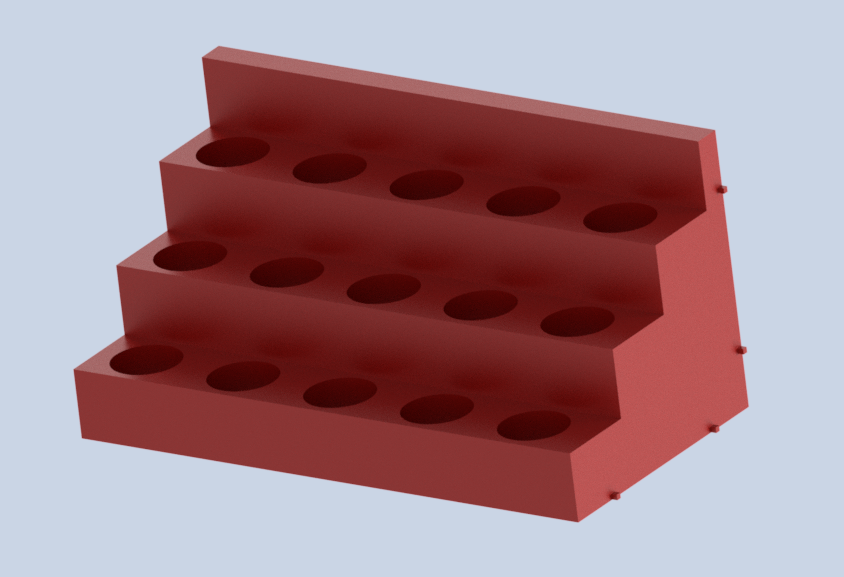 3D file Vallejo 3 tier modular paint stand - holds 15 per module・3D ...